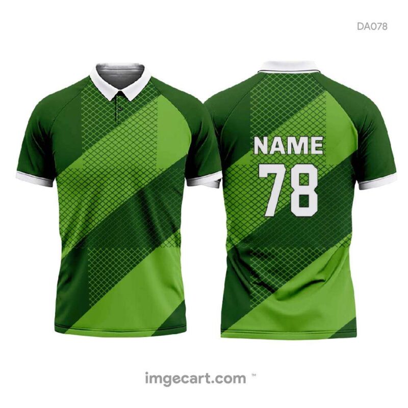 Cricket Jersey Design Green Pattern - imgecart