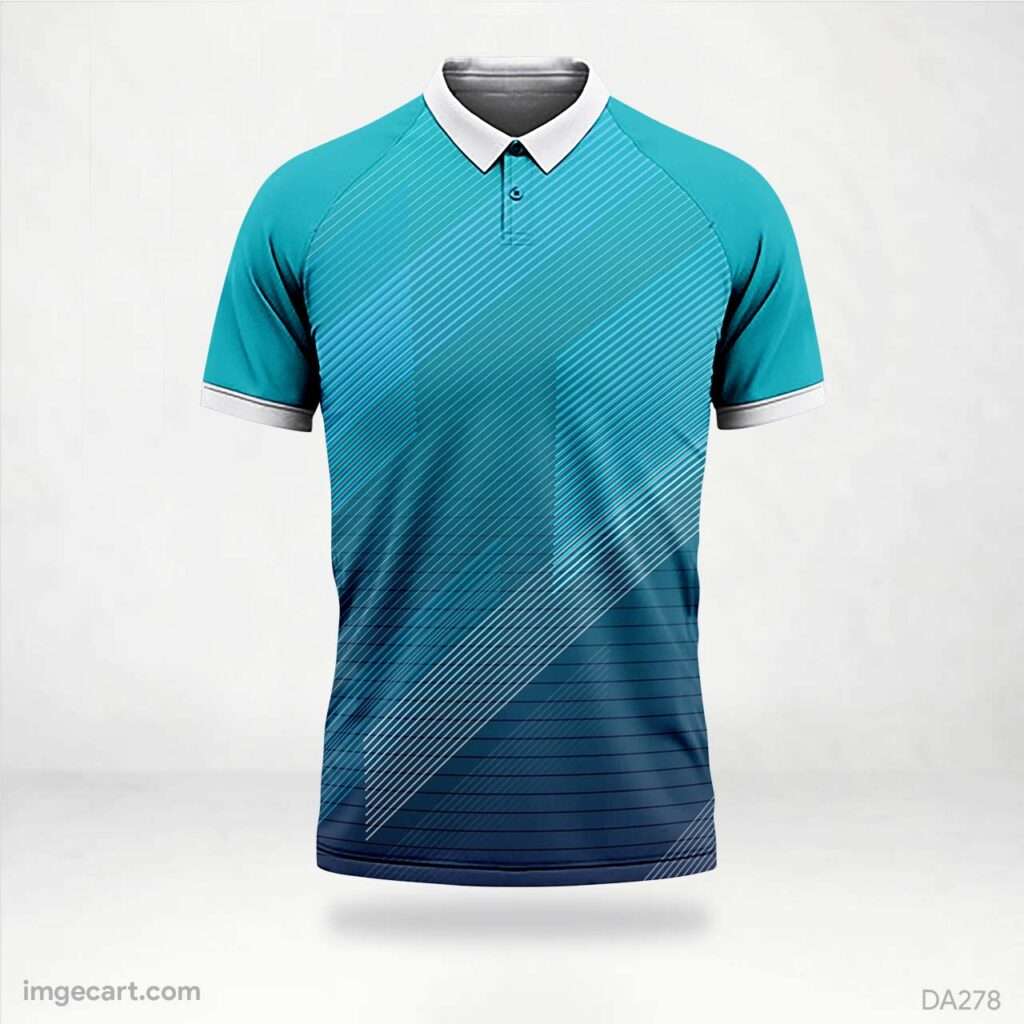 Volleyball Jersey Design Blue Sublimation - imgecart