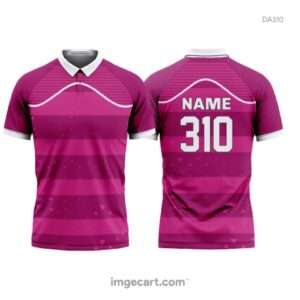 Cricket Jersey Design pink with pattern - imgecart