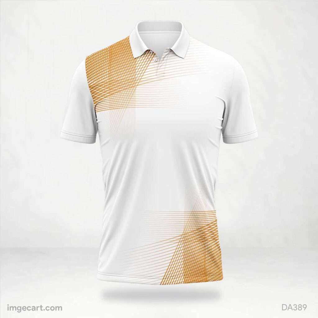 White with Cream Jersey Design - imgecart