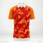 Jersey Design Orange and Red - imgecart