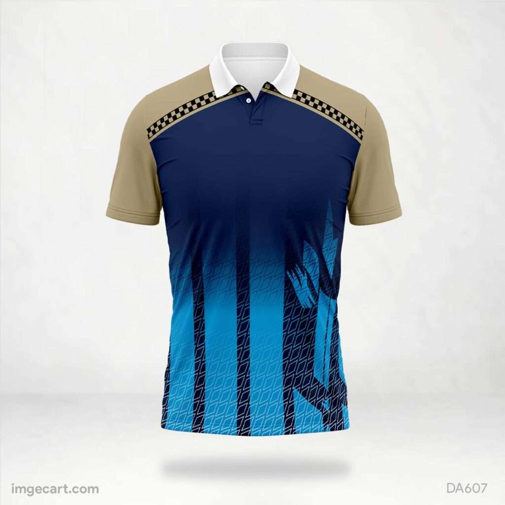 Navy Blue and Sky-Blue Sublimation Design - imgecart