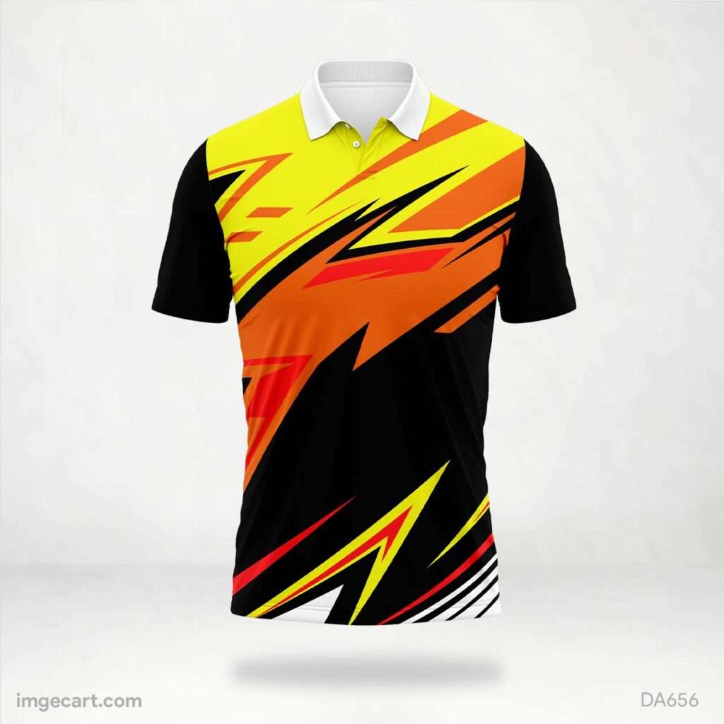 Orange Yellow Black Sublimation Design - imgecart