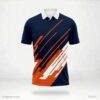 Navy Blue and Orange Sublimation Design - imgecart