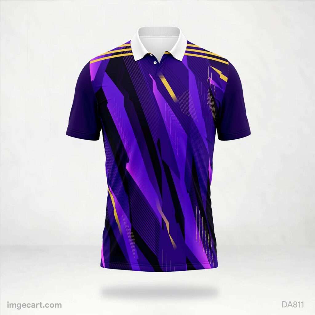 Purple Abstract Jersey Design - imgecart