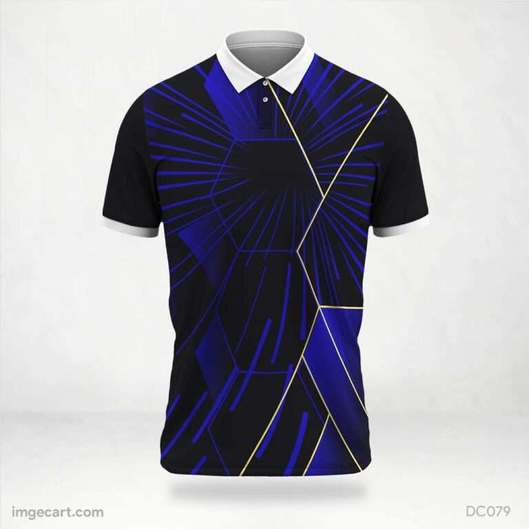 Black and Blue Jersey Design - imgecart