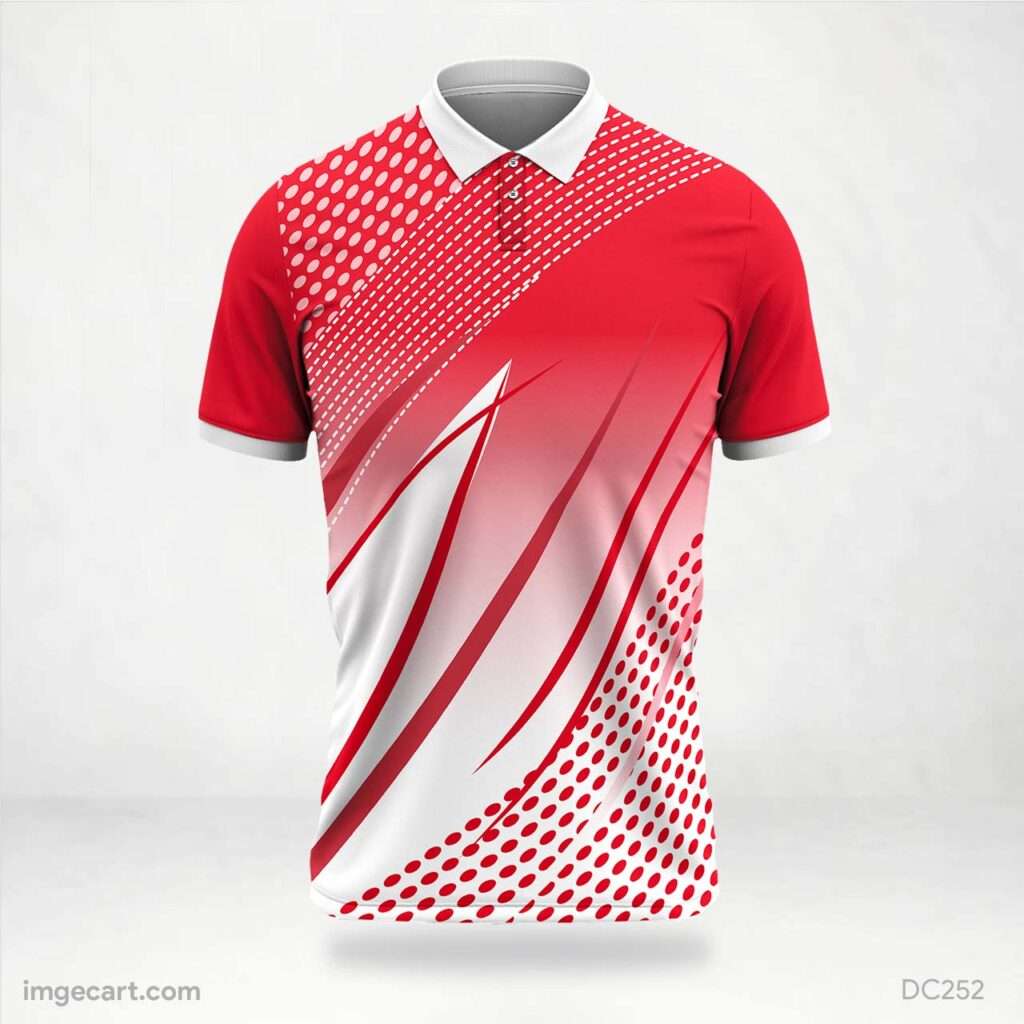 Red and White Jersey Design - imgecart