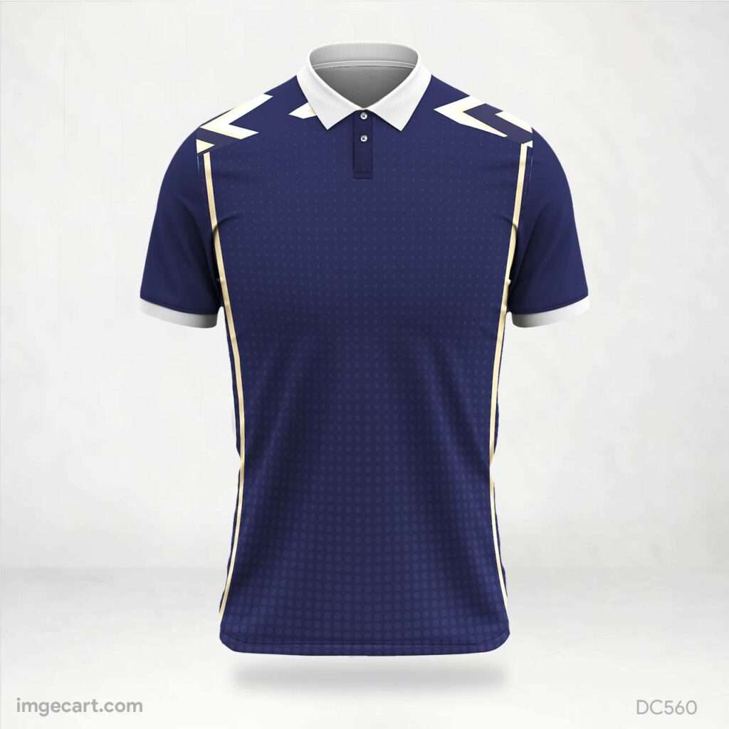 Dark Blue and White Jersey Design - imgecart