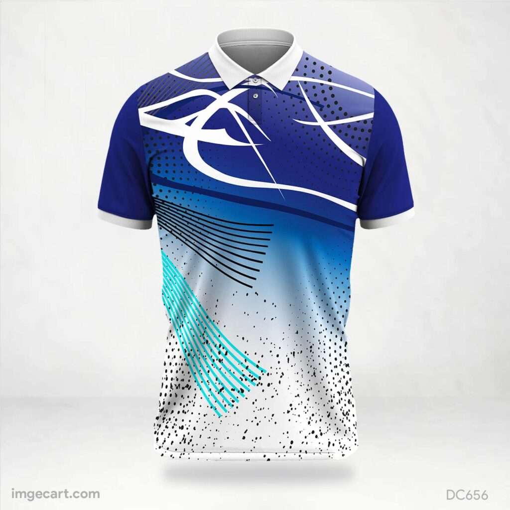 Dark Blue and White Jersey Design - imgecart