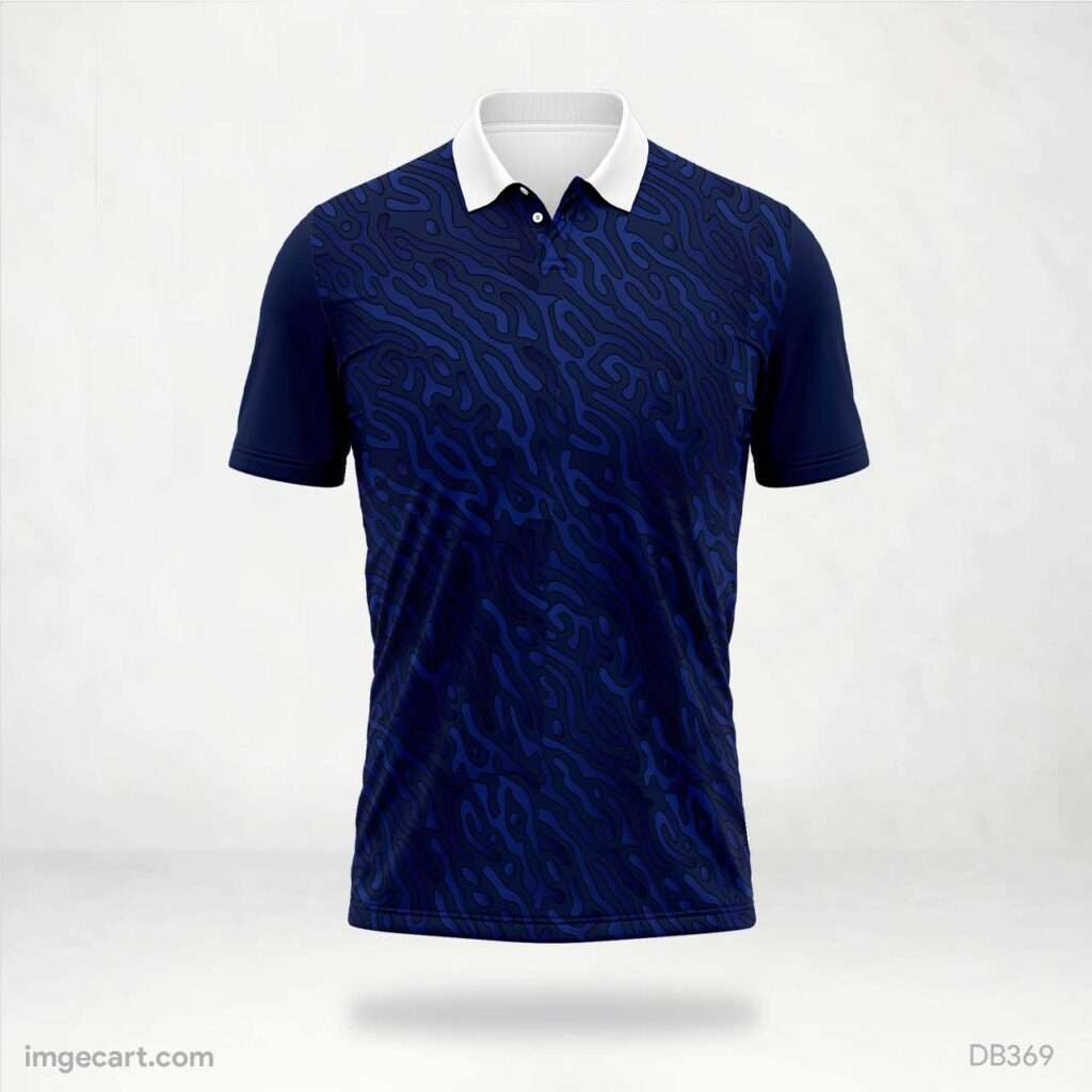 Deep Blue Pattern Jersey Design - imgecart