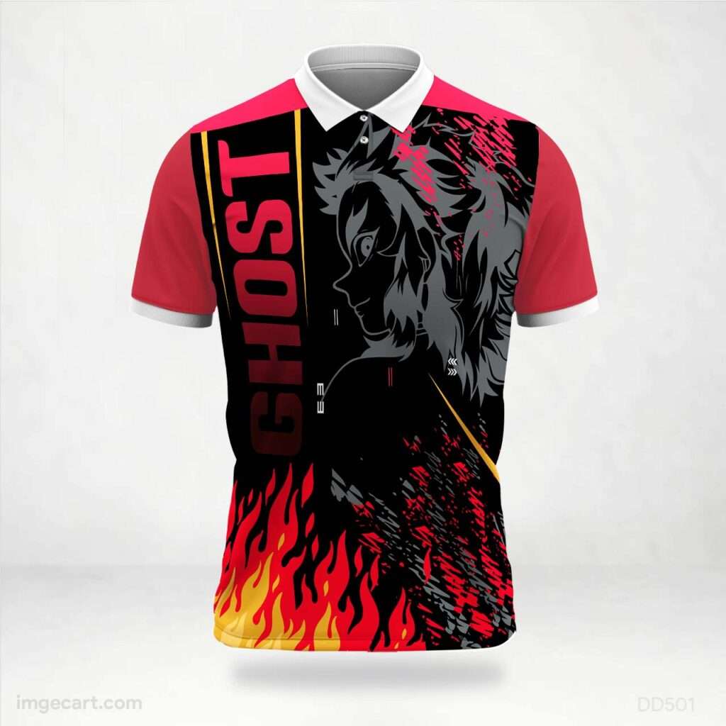 Ghost Fire Jersey Design - imgecart