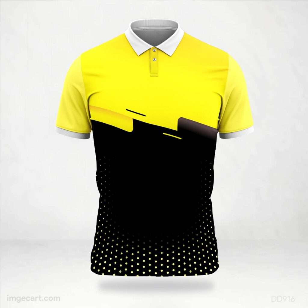 Yellow Black Gradient Jersey Design - imgecart