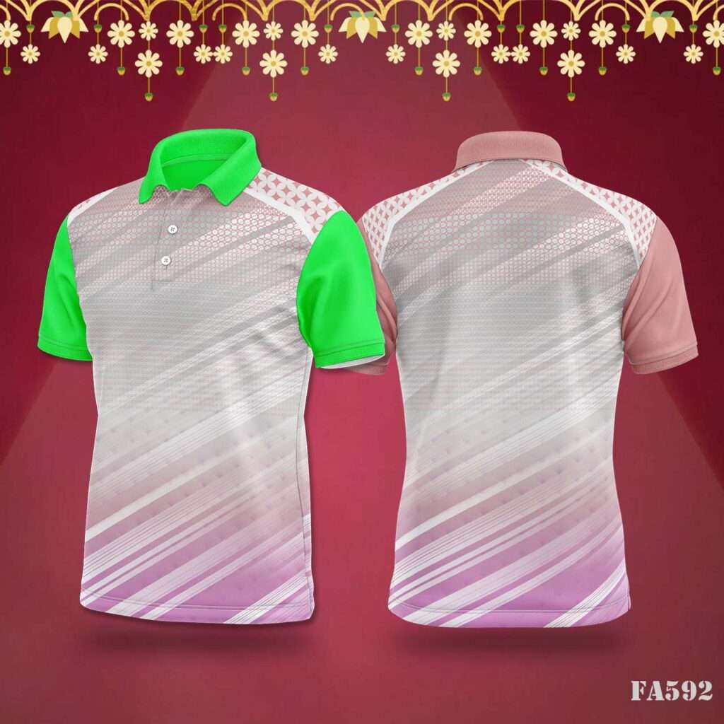 Pastel Geometric Gradient Jersey - imgecart